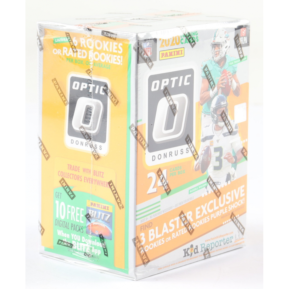 2020 Donruss Optic Football Blaster Box with (6) Packs | Pristine Auction