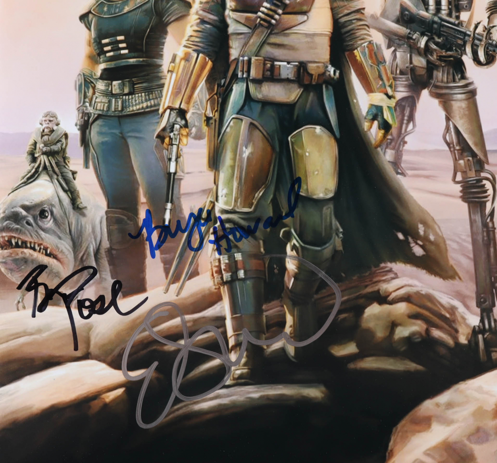"Star Wars: The Mandalorian" 12x18 Photo Signed by (4) With Brian ...