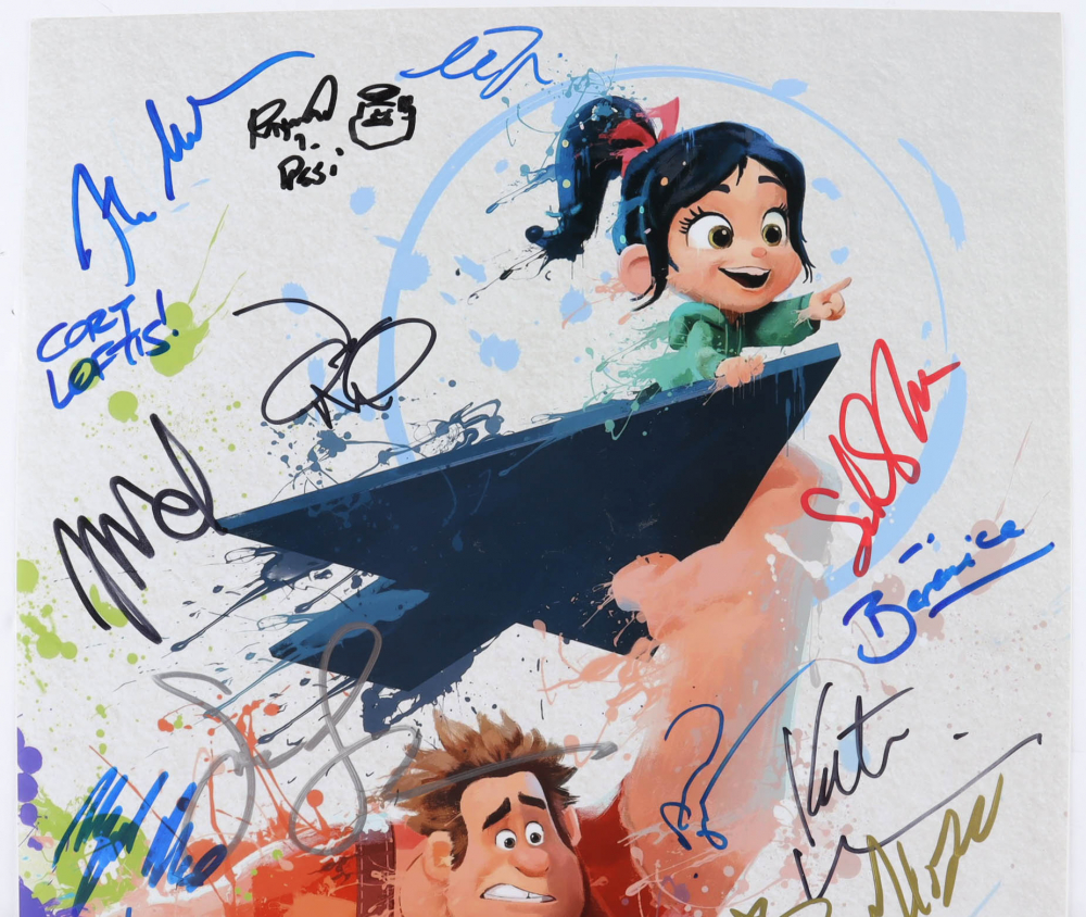 "Disney: Ralph Breaks the Internet" 12x18 Photo Signed by (22) with ...