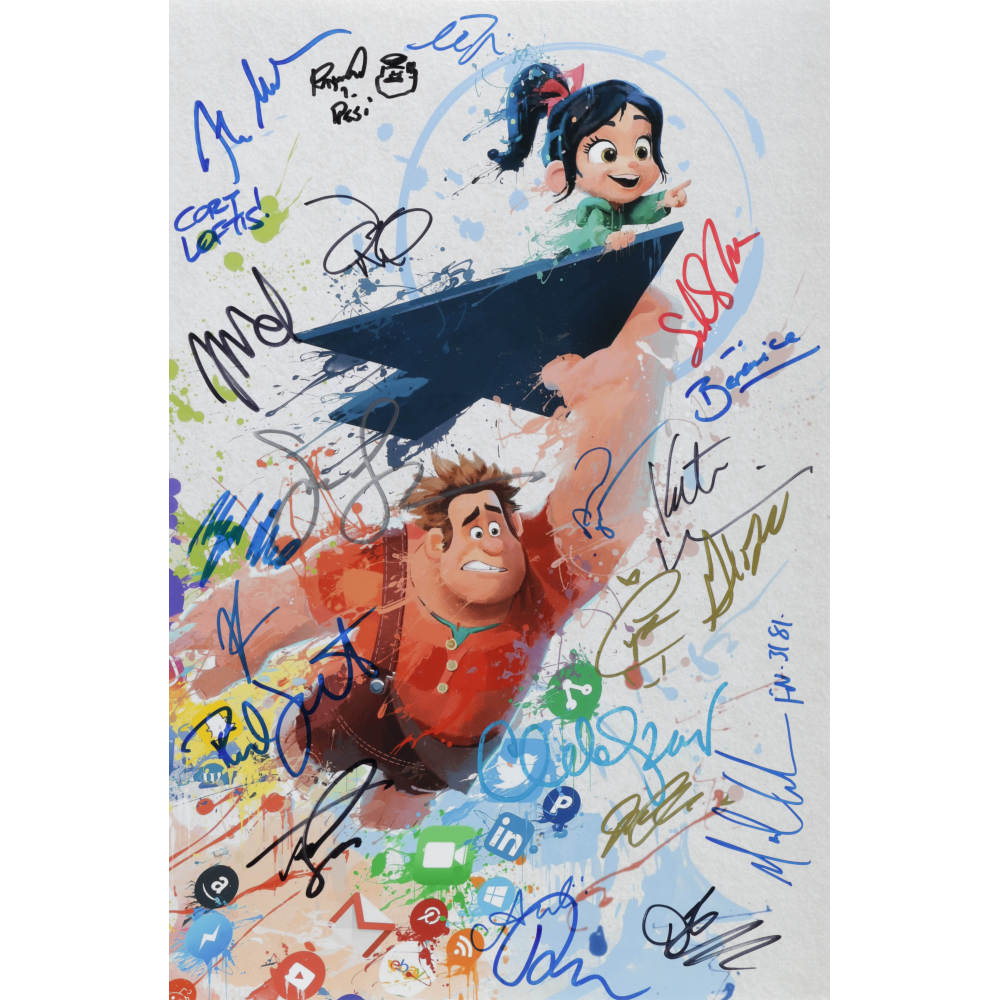 "Disney: Ralph Breaks the Internet" 12x18 Photo Signed by (22) with ...
