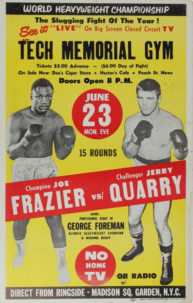 Joe Frazier vs Jerry Quarry Heavyweight Championship Fight Original ...