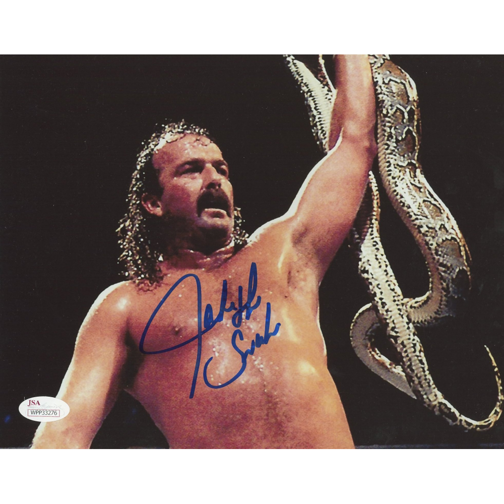 Jake "The Snake" Roberts Signed 8x10 Photo (JSA) | Pristine Auction