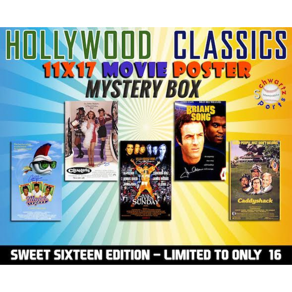 Schwartz Sports Hollywood Classic Movies Signed 11x17 Movie Poster