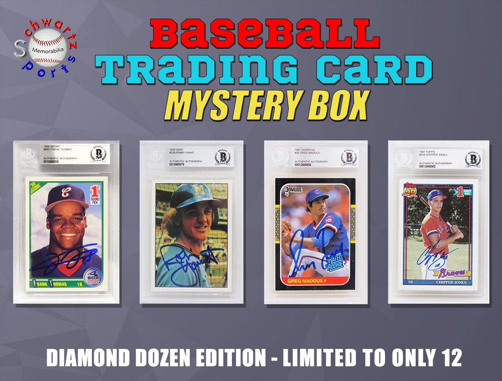 Schwartz Sports - Baseball Encapsulated Trading Card Signed Mystery Box ...