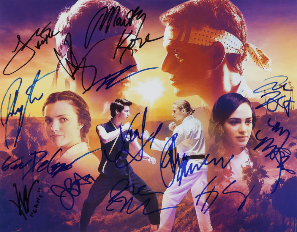 "Cobra Kai" 11x14 Photo Cast-Signed by (14) with Ralph Macchio, William ...