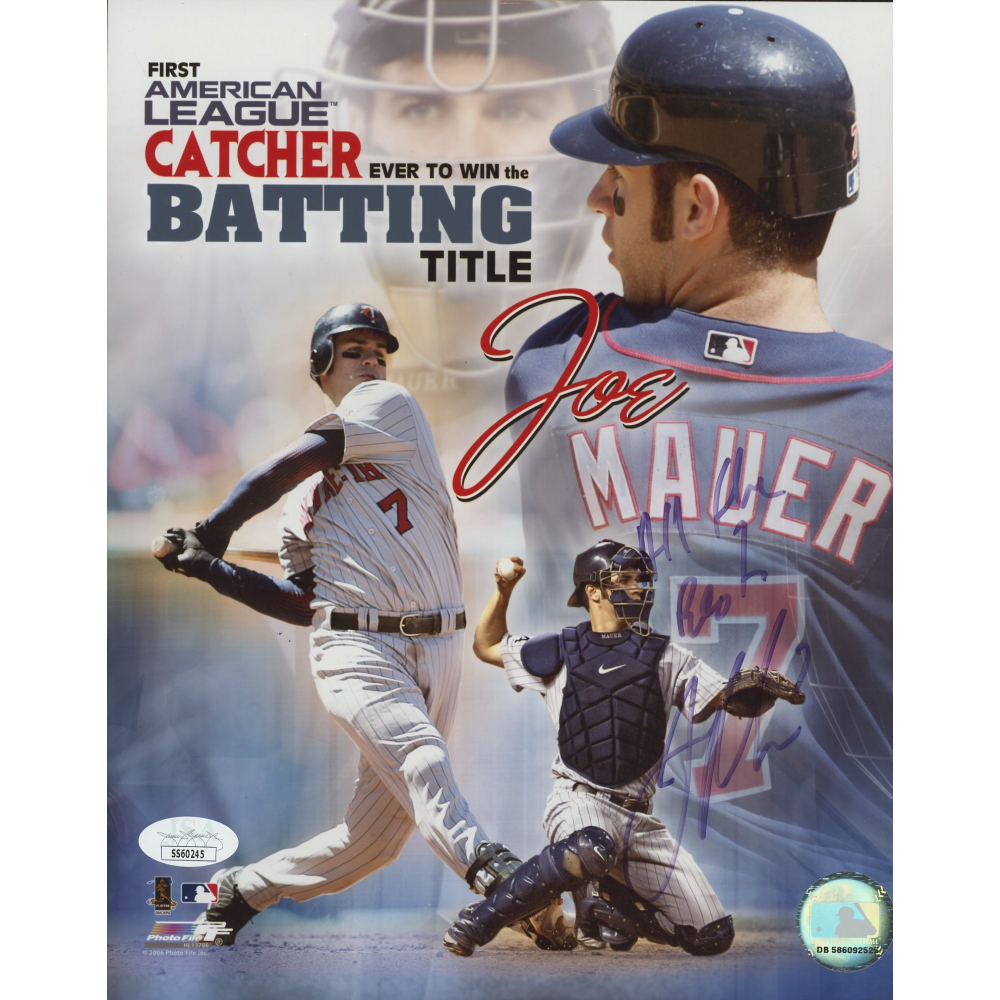Joe Mauer Signed Twins 8x10 Photo Inscribed "All The Best" (JSA COA ...