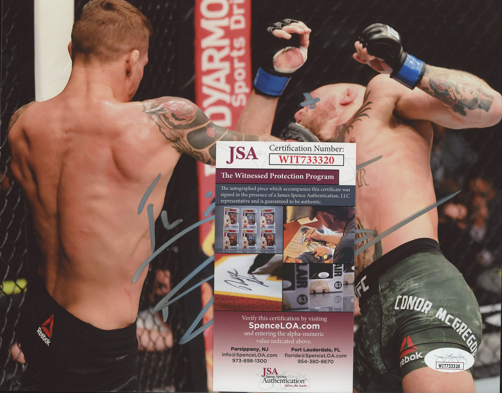 Dustin Poirier Signed UFC 8x10 Photo Inscribed "The Diamond" (JSA COA ...