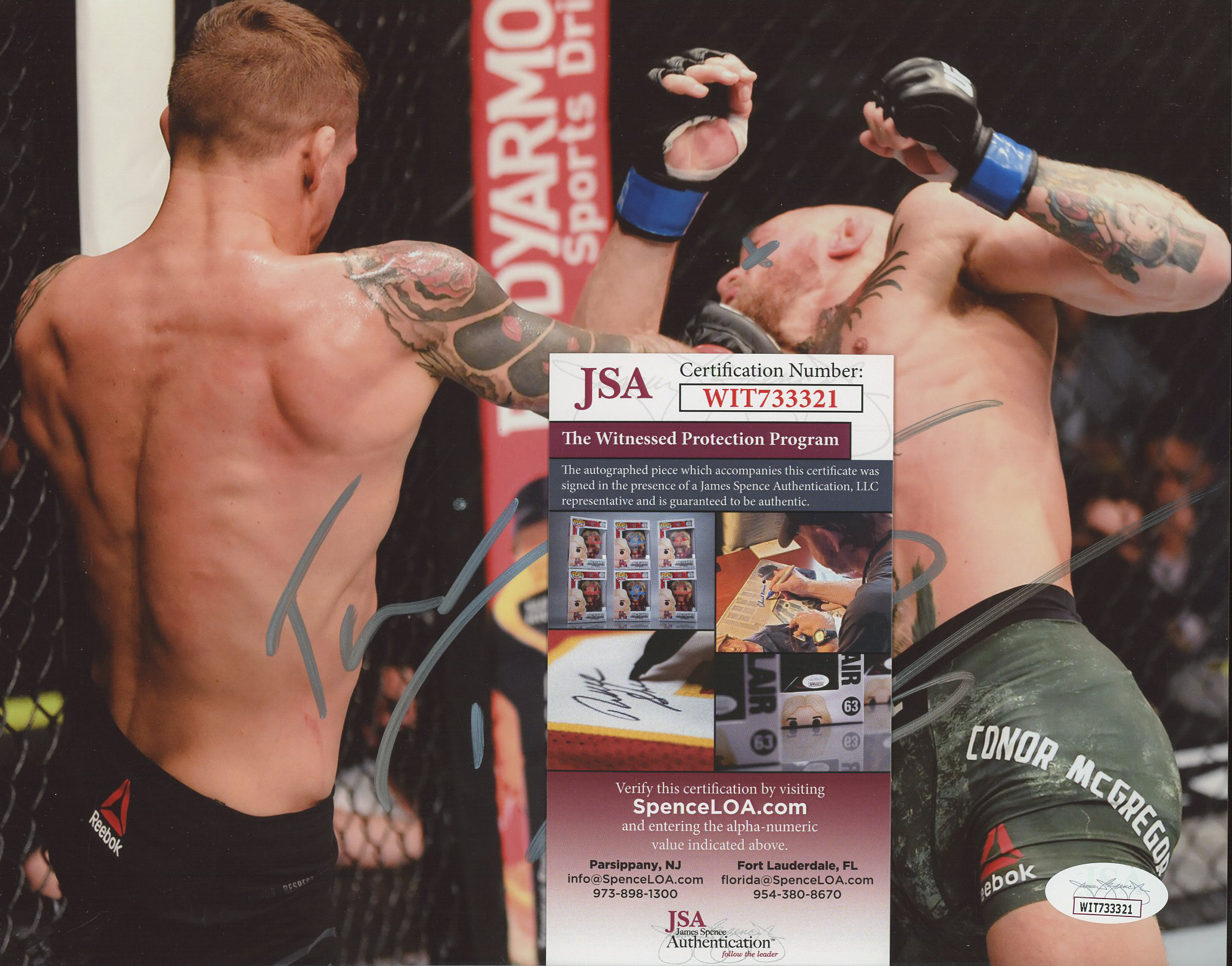Dustin Poirier Signed UFC 8x10 Photo Inscribed "The Diamond" (JSA COA ...