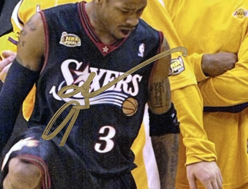 Allen Iverson Signed 76ers 8x10 Photo (PSA COA) | Pristine Auction