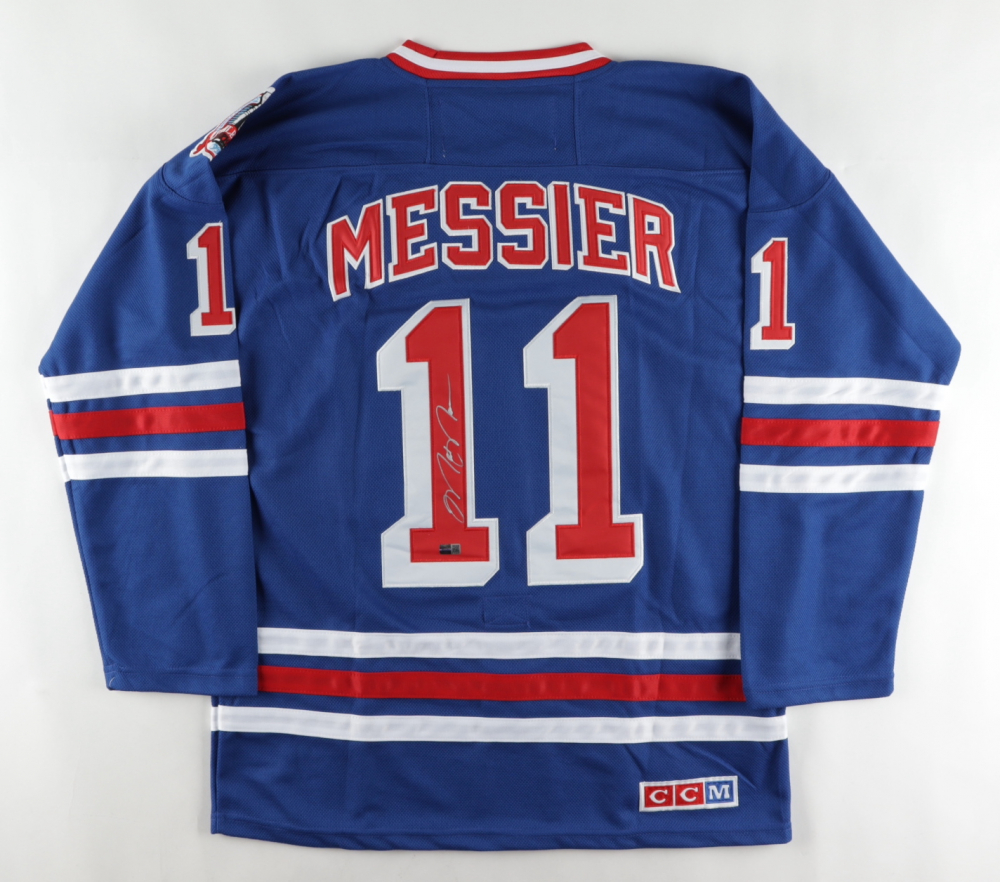 Mark Messier Signed Rangers Jersey (CX Authentication COA) | Pristine ...