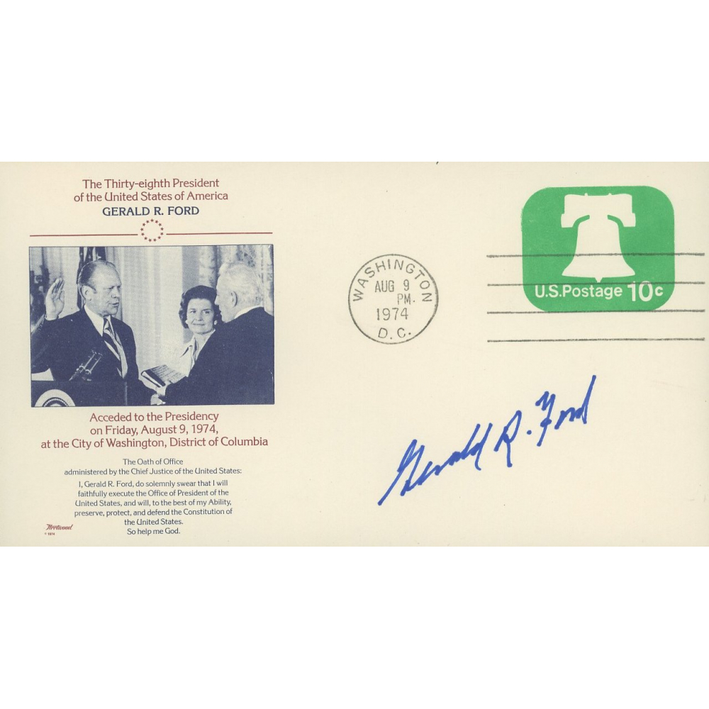 Gerald Ford Signed 1974 Inauguration Envelope (JSA Hologram) | Pristine ...