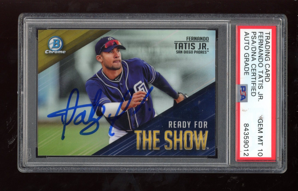 Fernando Tatis Jr. Signed 2019 Bowman Chrome Ready for the Show #RFTS10 ...
