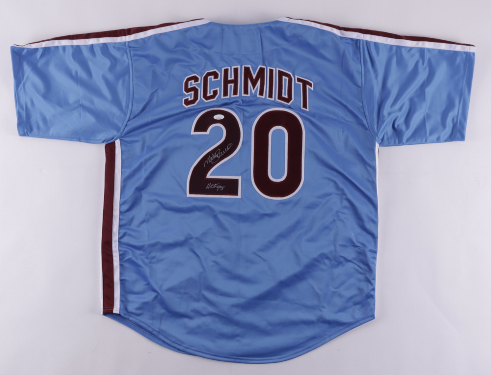 Mike Schmidt Signed Jersey Inscribed "HOF 95" (JSA Hologram) | Pristine ...