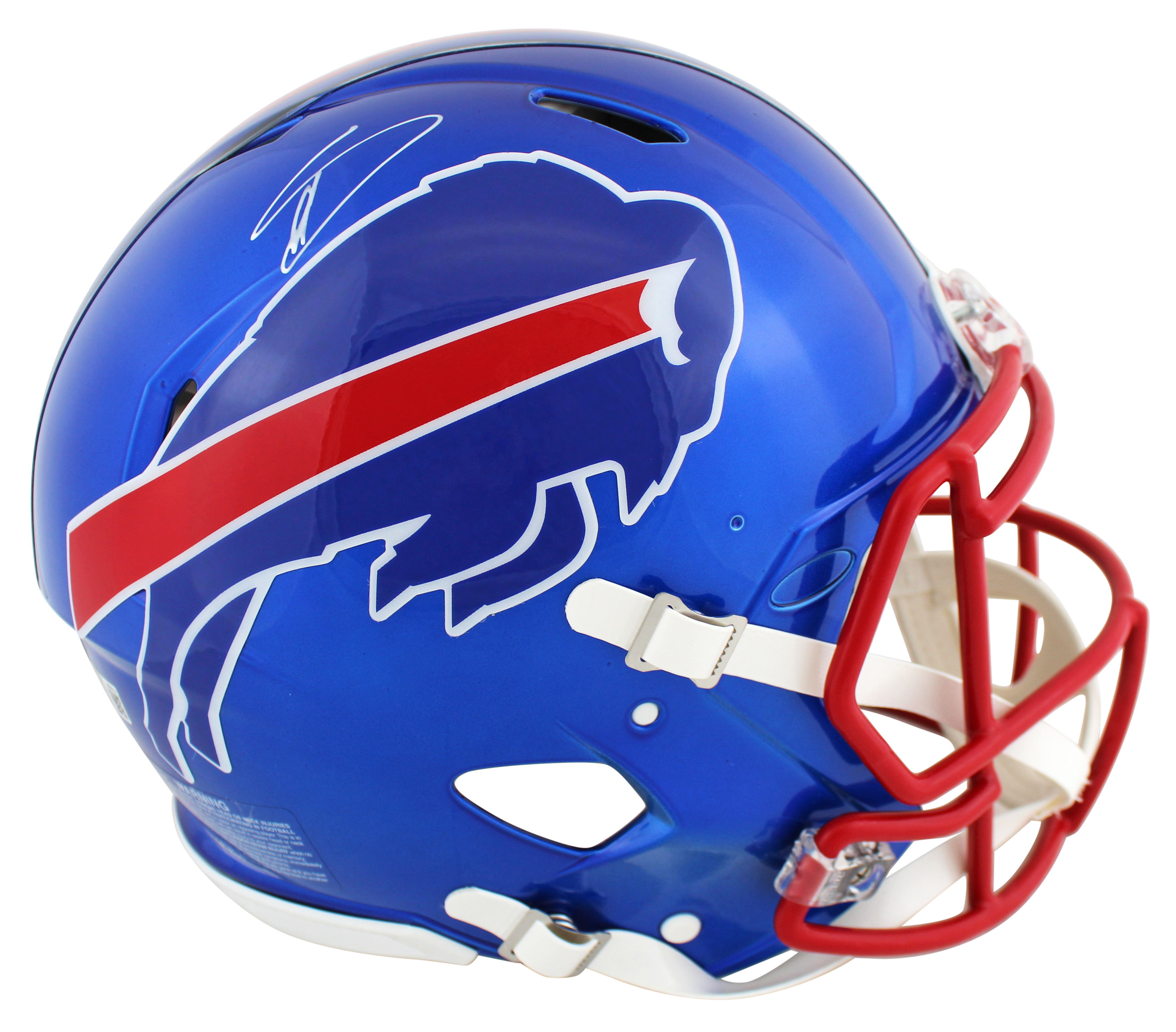 Stefon Diggs Signed Bills Full-Size Authentic On-Field Flash Alternate ...