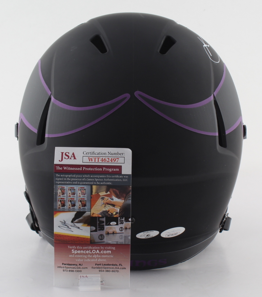 Dalvin Cook Signed Vikings Full-Size Eclipse Alternate Speed Helmet ...