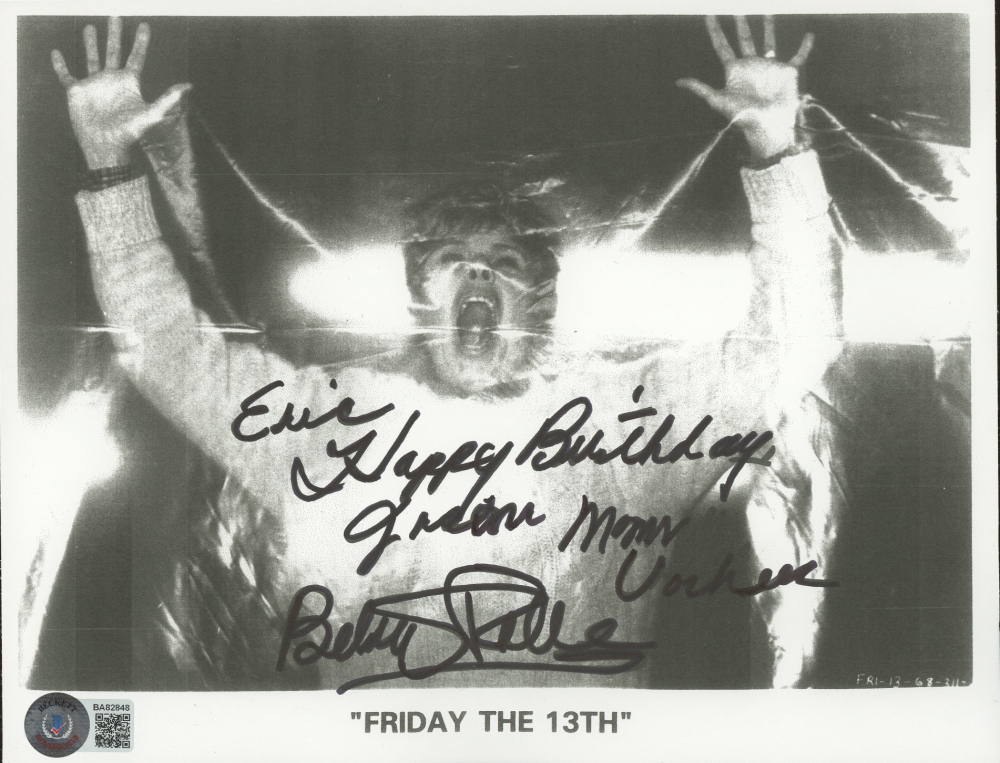 Betsy Palmer Signed "Friday the 13th" 8x10 Photo Inscribed "Eric Happy ...