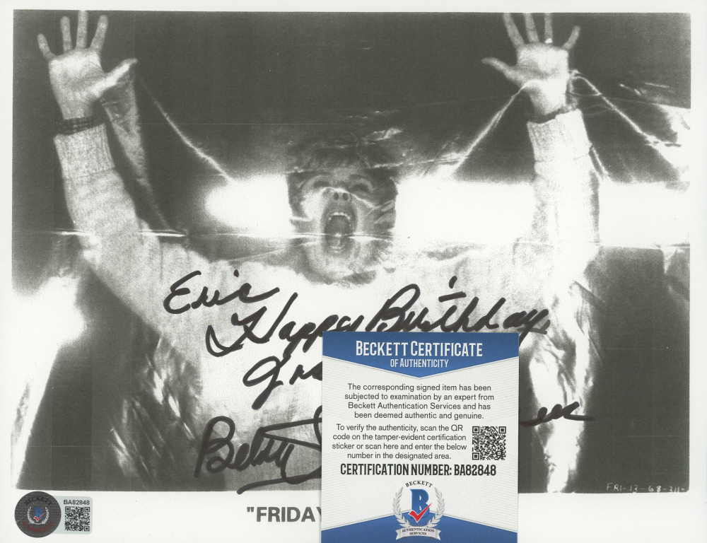 Betsy Palmer Signed "Friday the 13th" 8x10 Photo Inscribed "Eric Happy ...