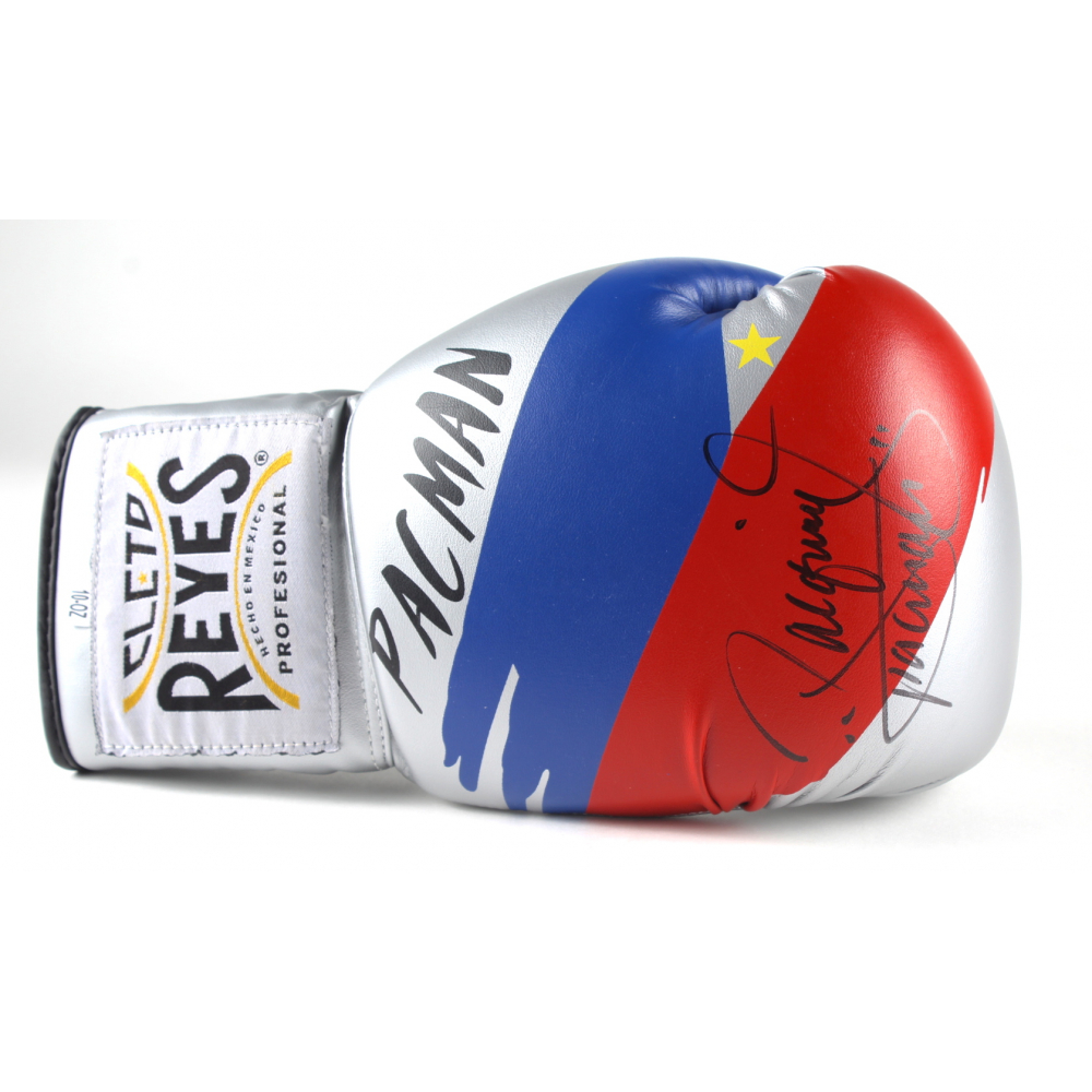 Manny Pacquiao Signed Boxing Gloves Inscribed "Pacman" (Pacquiao COA ...