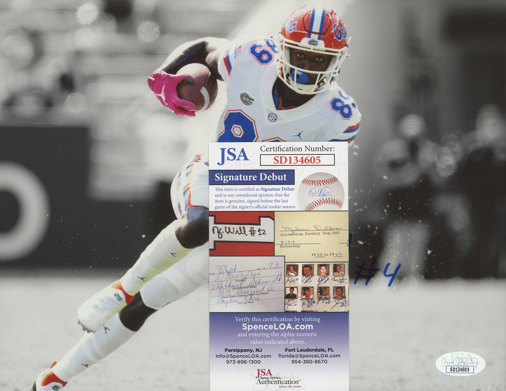 Justin Shorter Signed Florida Gators 8x10 Photo (JSA COA) | Pristine ...