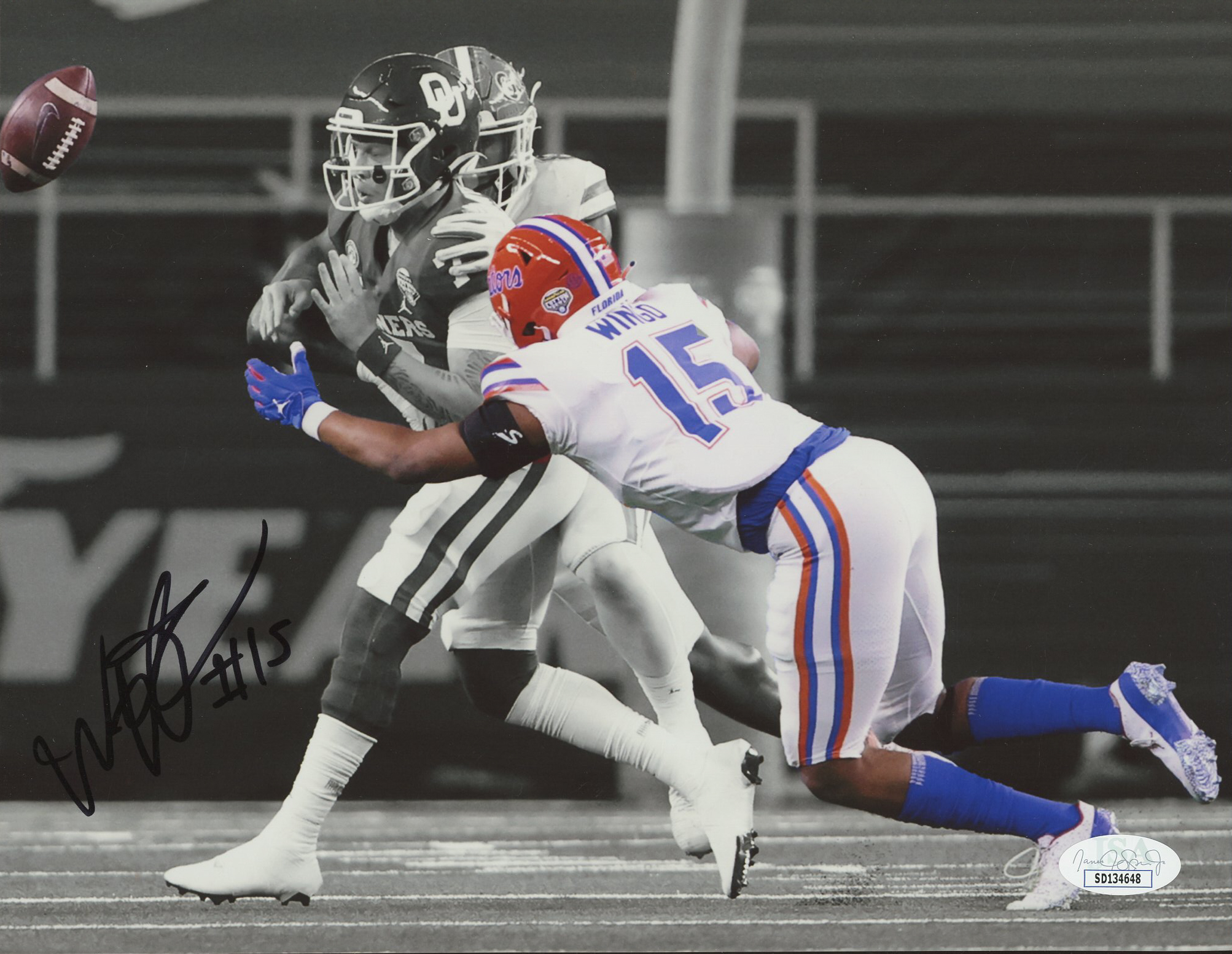 Derek Wingo Signed Florida Gators 8x10 Photo (JSA COA) | Pristine Auction
