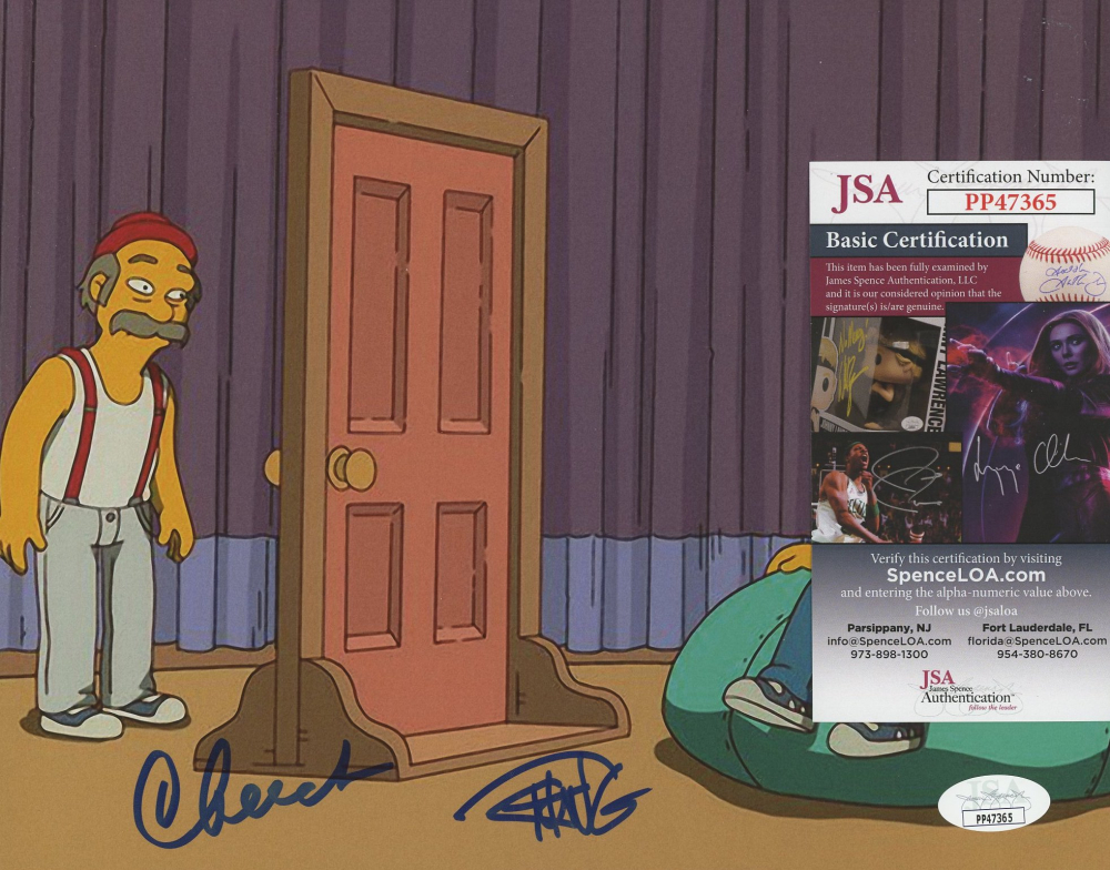Tommy Chong & Cheech Marin Signed "The Simpsons" 8x10 Photo (JSA COA ...