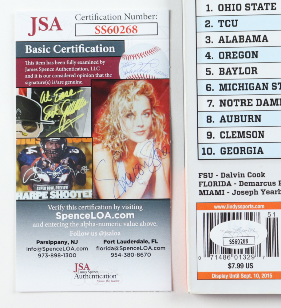 Joe Yearby Signed 2015 Lindy's Sports College Football Magazine (JSA ...