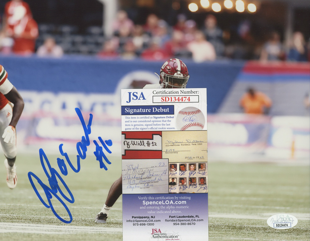 Jojo Earle Signed Alabama Crimson Tide 8x10 Photo (JSA COA) | Pristine ...