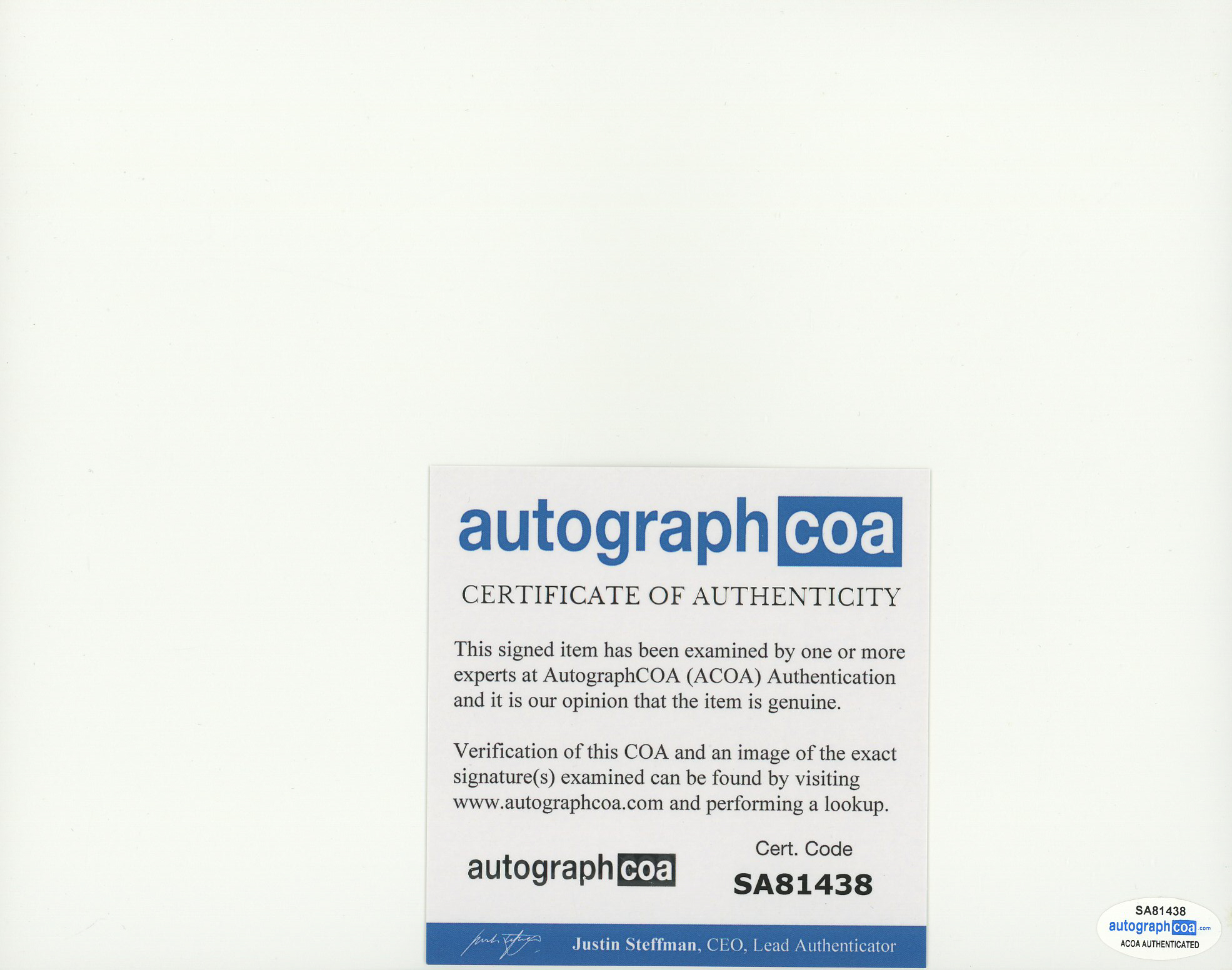 Arthur Roberts Signed "Revenge of The Ninja" 8x10 Photo (ACOA COA ...