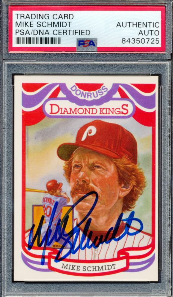 Mike Schmidt Signed 1984 Donruss #23 DK COR (PSA Encapsulated ...