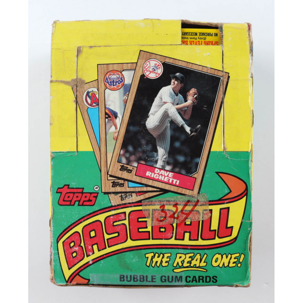 1987 Topps "The Real One" Bubble Gum Baseball Cards Box with (36) Packs ...