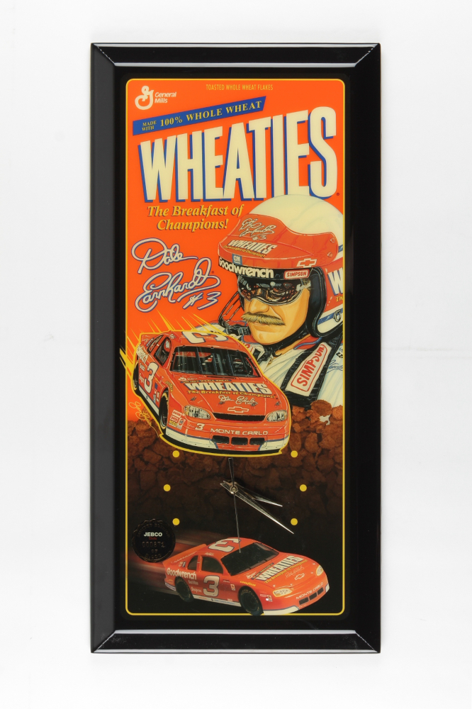 Dale Earnhardt LE NASCAR #3 Wheaties Clock | Pristine Auction