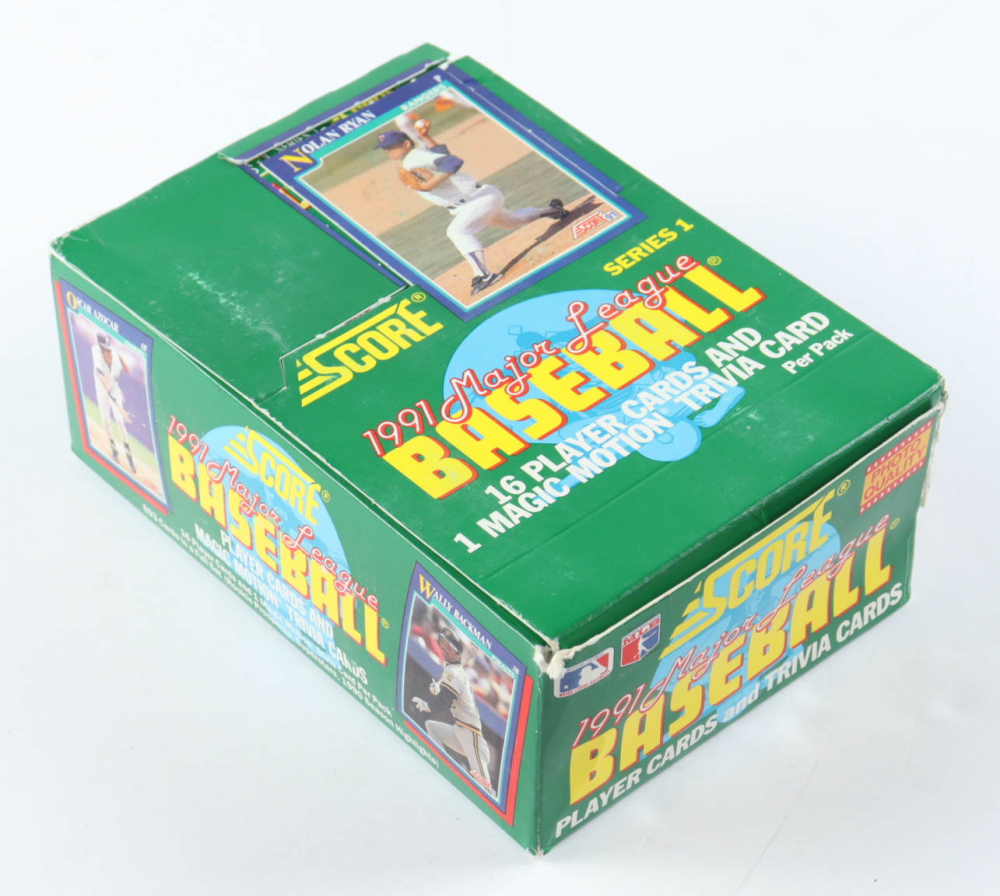 1991 Score Series 1 Baseball Box with (36) Packs | Pristine Auction