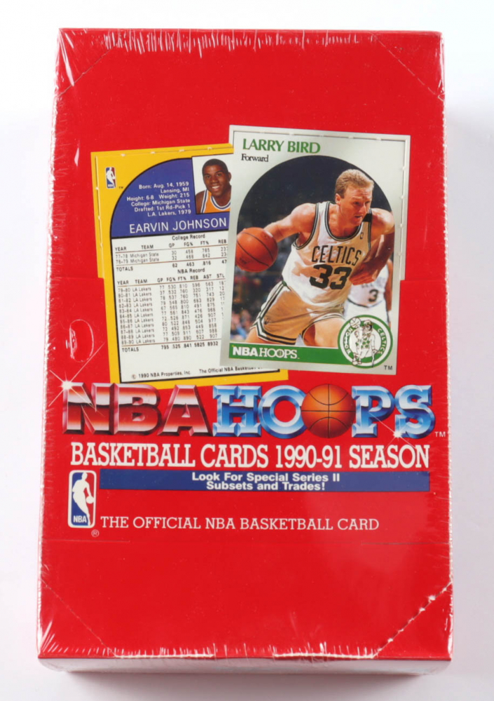 1990-91 NBA Hoops Basketball Box of (36) Packs | Pristine Auction