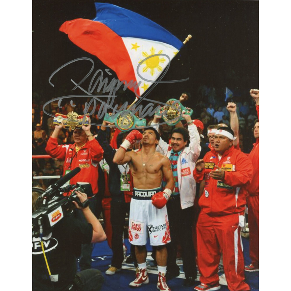 Manny Pacquiao Signed 8x10 Photo Inscribed "Pacman" (Pacquiao COA ...