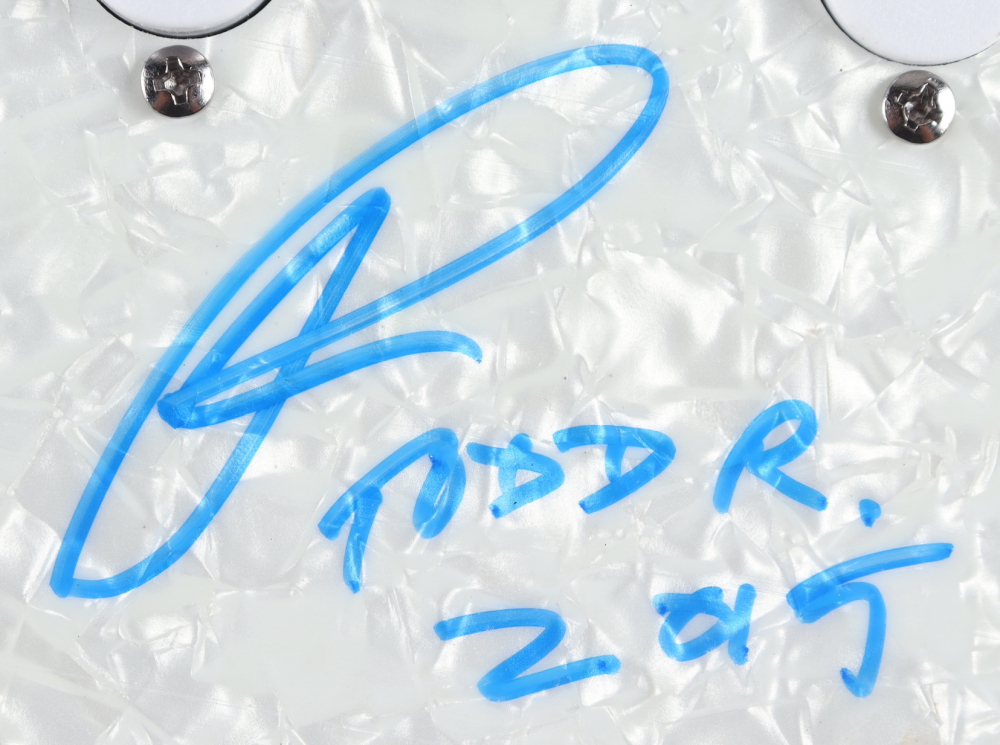 Todd Rundgren Signed 39" Electric Guitar Inscribed "2015" (AutographCOA ...