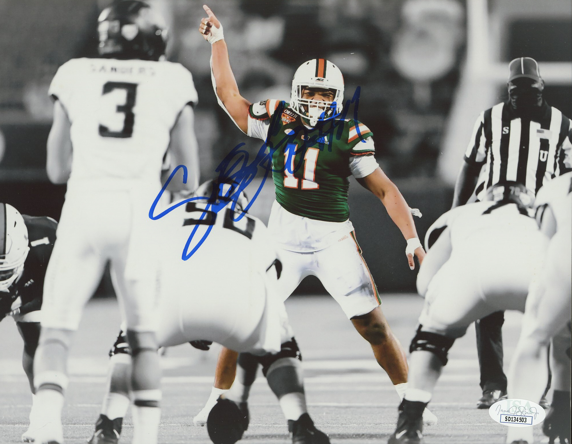 Corey Flagg Jr. Signed Miami Hurricanes 8x10 Photo (JSA COA) | Pristine ...