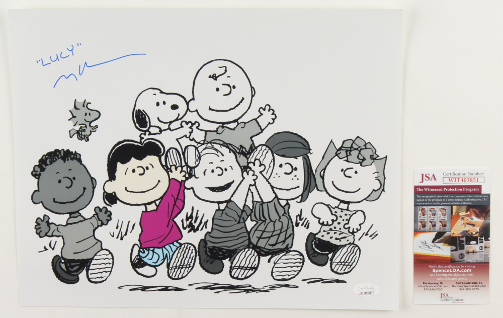 Melanie Kohn Signed "Peanuts" 11x14 Photo Inscribed "Lucy" (JSA COA ...