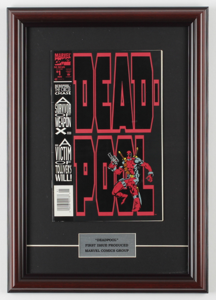 1993 "Deadpool" Issue #1 Marvel Comic Book 12x17 Custom Framed Display ...
