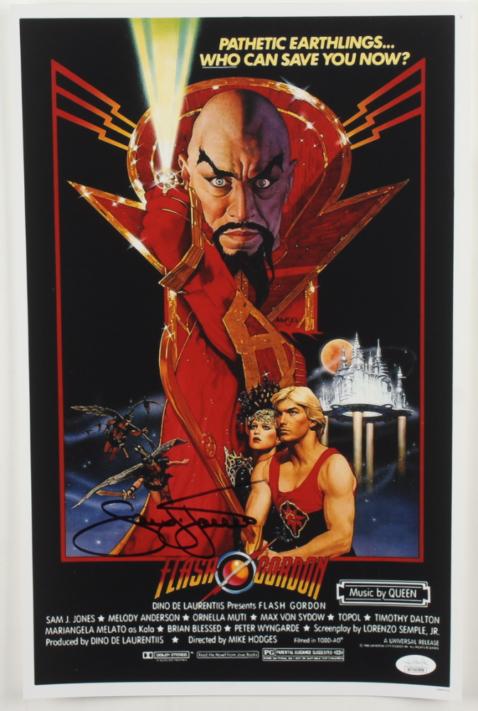 Sam J. Jones Signed "Flash Gordon" 11x17 Photo (JSA COA) | Pristine Auction