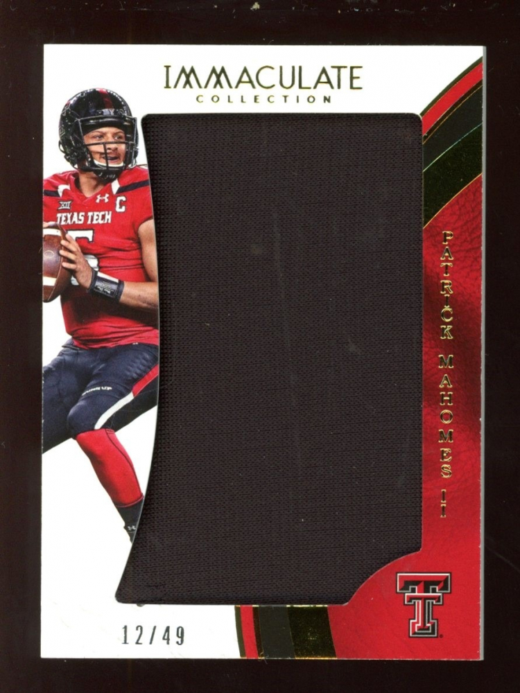 Patrick Mahomes II 2017 Immaculate Collection Collegiate Immaculate ...