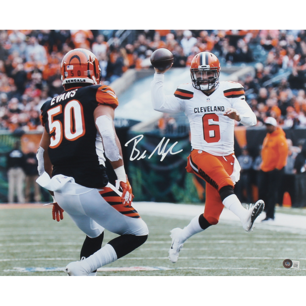Baker Mayfield Signed Browns 16x20 Photo (Beckett Hologram) | Pristine ...