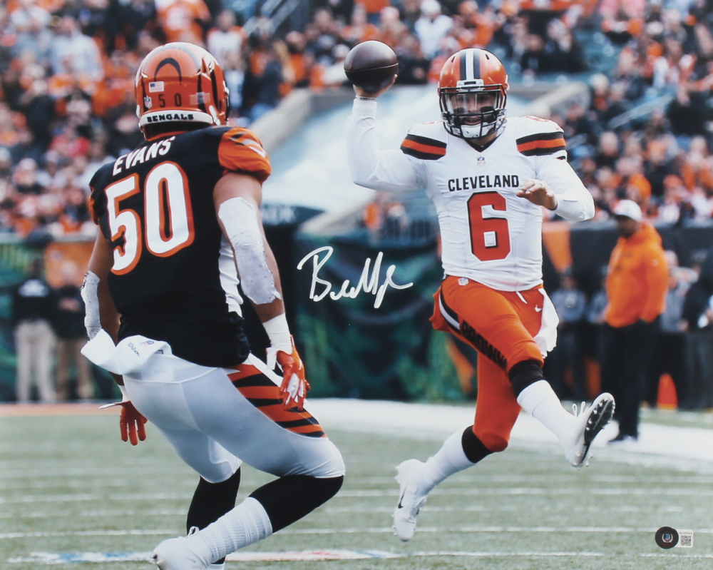 Baker Mayfield Signed Browns 16x20 Photo (Beckett Hologram) | Pristine ...