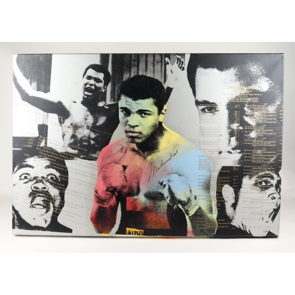 Muhammad Ali Signed LE Steve Kaufman "Muhammad Ali: The Greatest" 30x46 ...