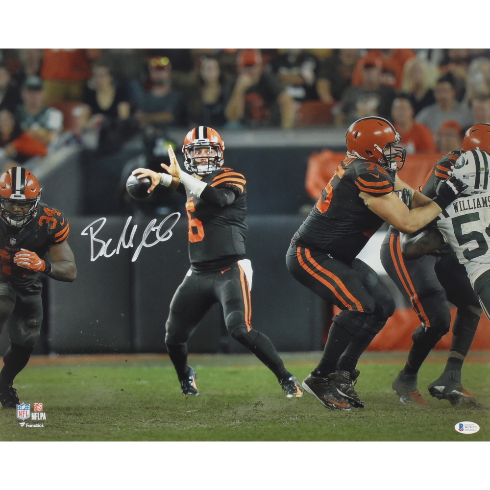 Baker Mayfield Signed Browns 16x20 Photo (Beckett Hologram) | Pristine ...