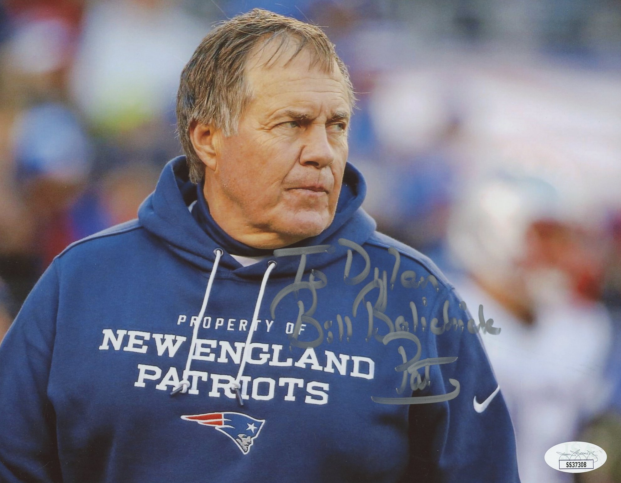 Bill Belichick Signed Patriots 8x10 Photo Inscribed "Pat" (JSA COA ...