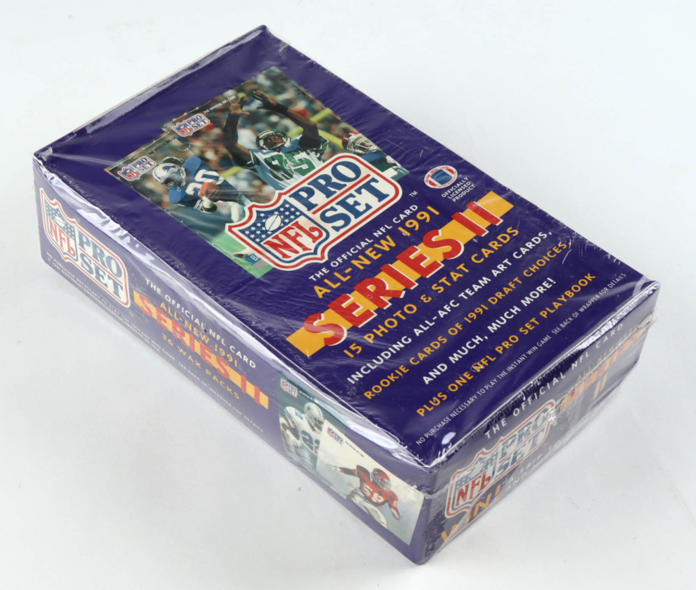 1991 Pro Set Series 2 Football Wax Box with (36) Packs | Pristine Auction