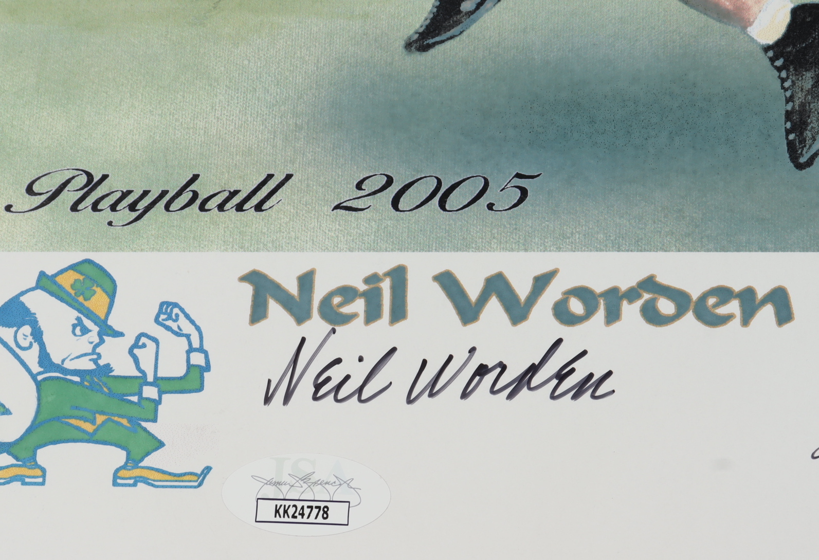 Notre Dame Fighting Irish "1953" 13x19 Poster Signed by (4) with Neil ...