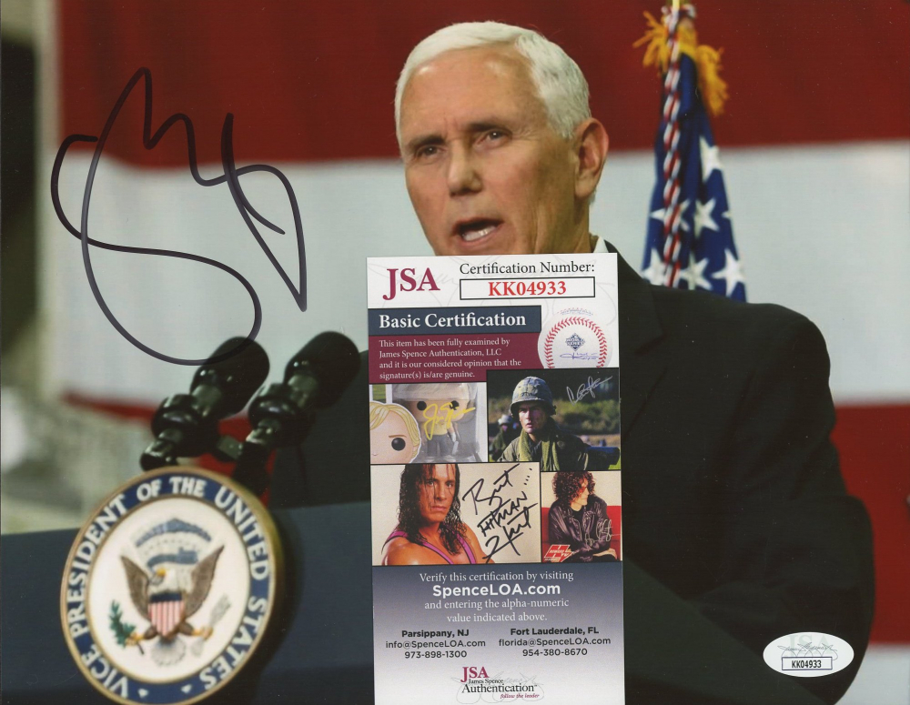 Mike Pence Signed 8x10 Photo (JSA) | Pristine Auction