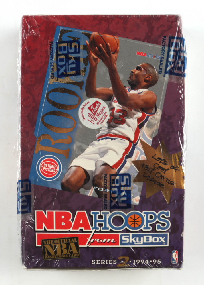 1994-95 Skybox NBA Hoops Basketball Series 2 Box of (36) Packs ...