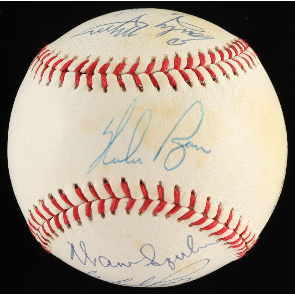 300 Wins Club OAL Baseball Team-Signed by (8) with Nolan Ryan, Tom ...